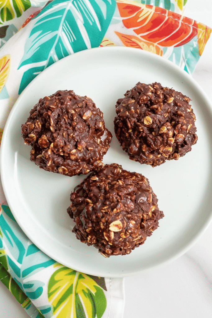 Easy No Bake Chocolate Fudge Cookies - 20 Minutes