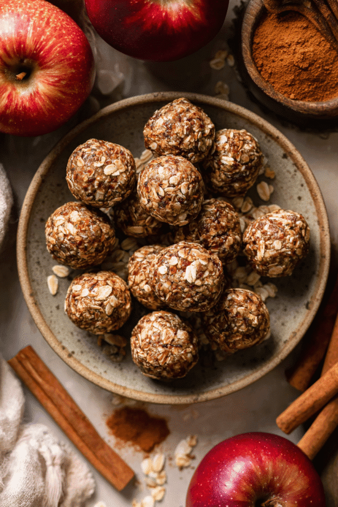 Easy Apple Cinnamon No-Bake Bites | Ready in 10 Minutes
