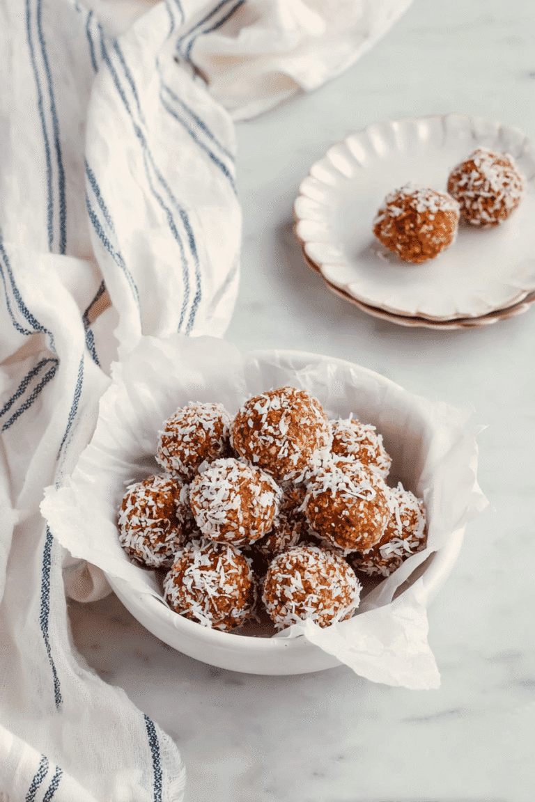 Easy No-Bake Carrot Cake Energy Balls | Ready in 10 Minutes