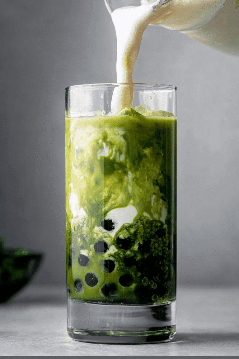 Iced Matcha Bubble Tea | Refreshing Drink in 5 Minutes