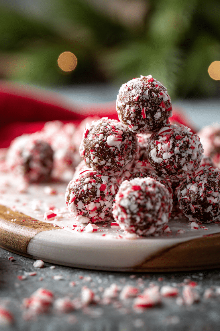 Easy No-Bake Candy Cane Protein Balls in 15 Minutes