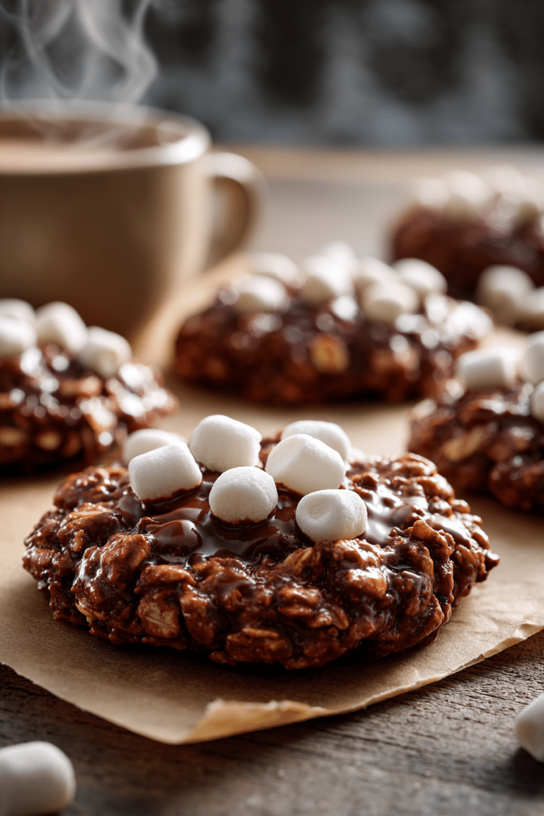 Easy No Bake Hot Cocoa Cookies in 20 Minutes