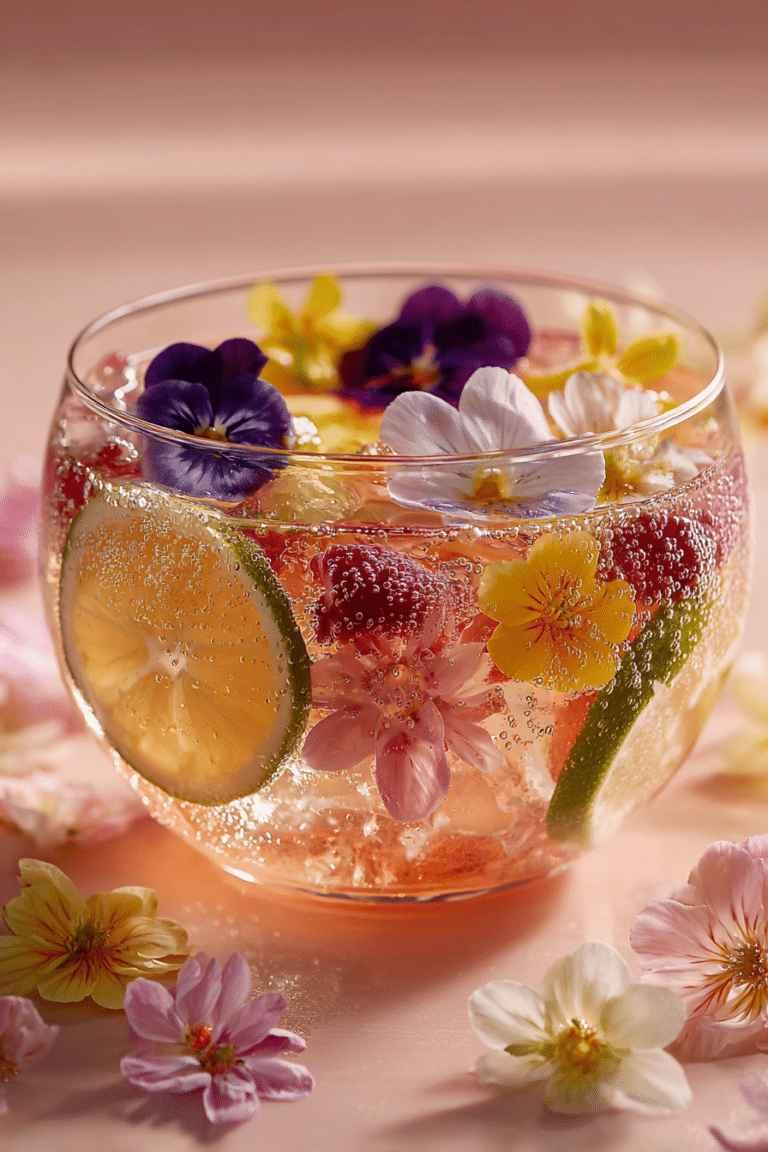 Easy Floral Easter Punch Recipe | Spring Party Drink